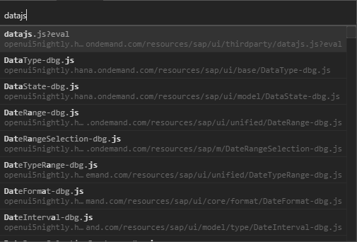 Datajs Dbg Not Available In The Source Panel · Issue 2566 · Sap Openui5 · Github