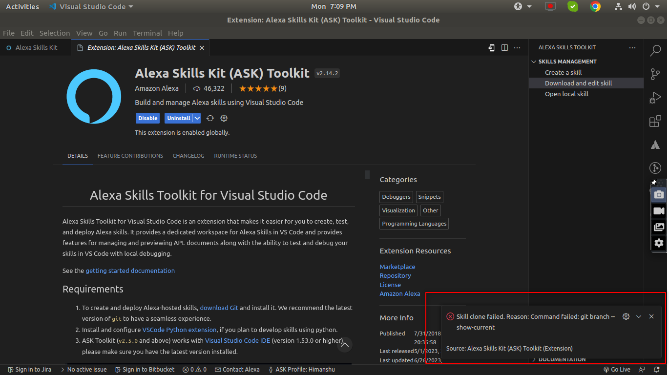 Unable to download files on local machine · Issue #59 · alexa/ask-toolkit-for-vscode · GitHub
