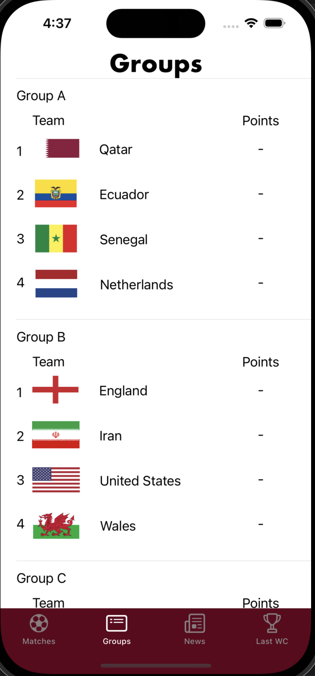 GitHub - DYessenkul/World-Cup-app