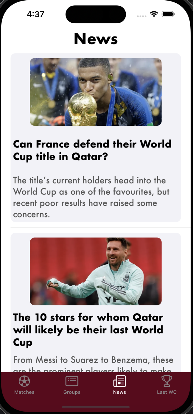 GitHub - DYessenkul/World-Cup-app