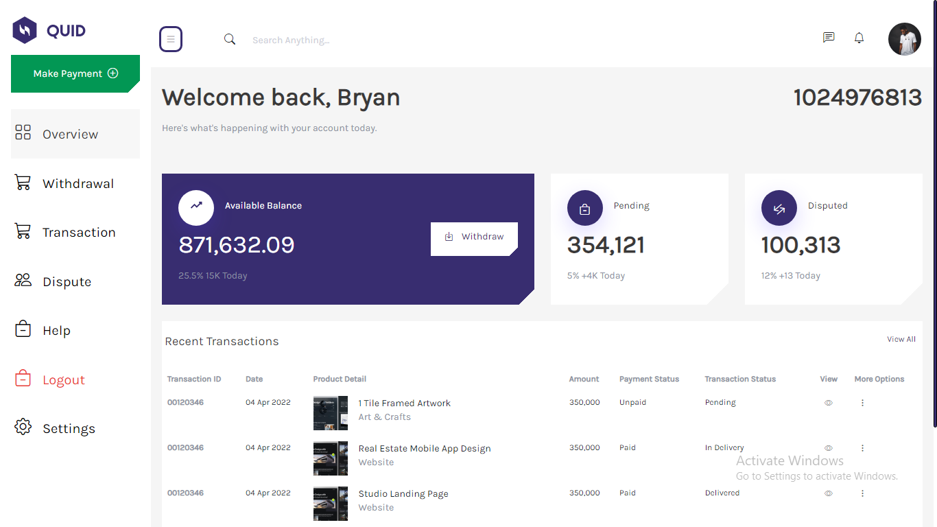 GitHub - MohammadUsmanSaud/onlineTransactionDashboard