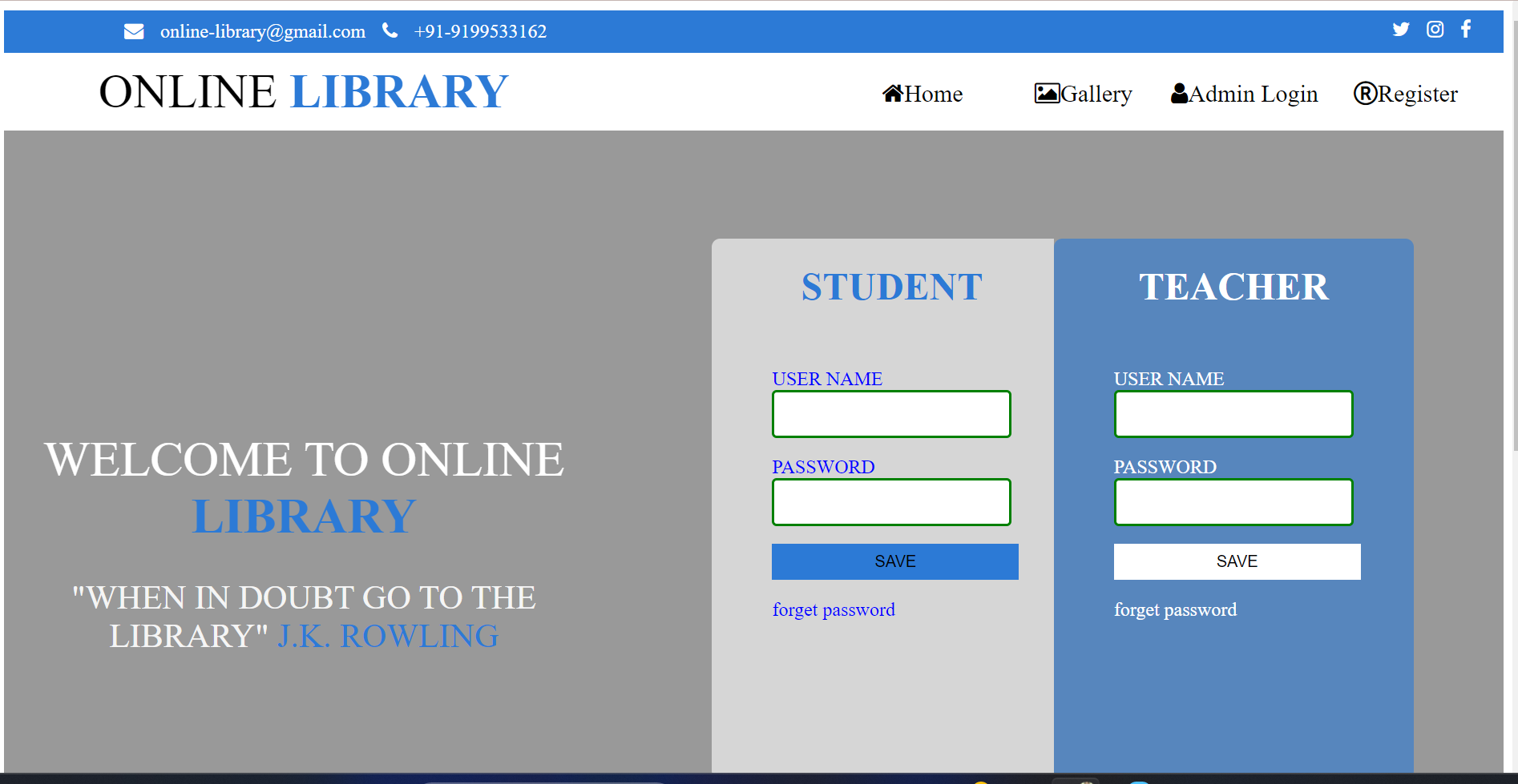 GitHub - nirajccs1999/Library_management_system: The Library Management ...