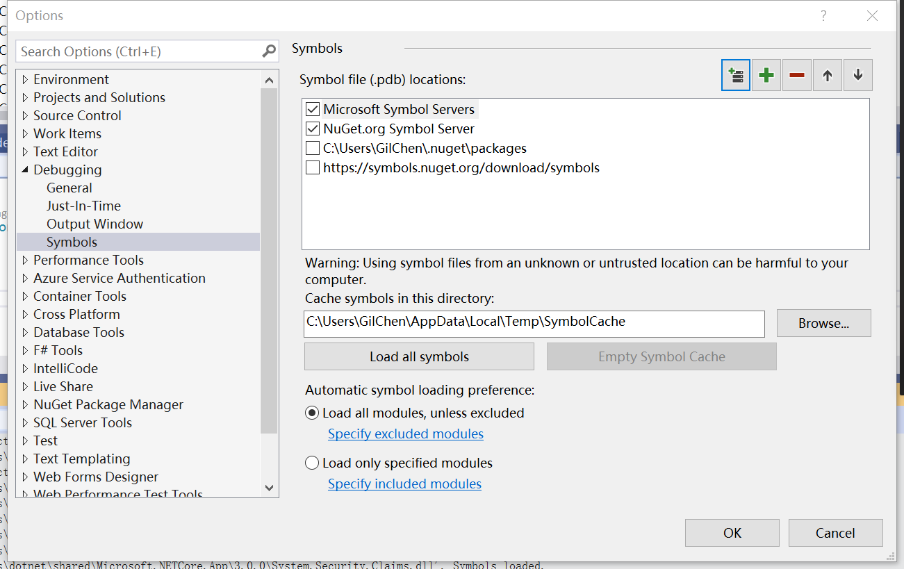 Can not debug with source link.Do i need to add external symbol server？ · Issue #2137 ...