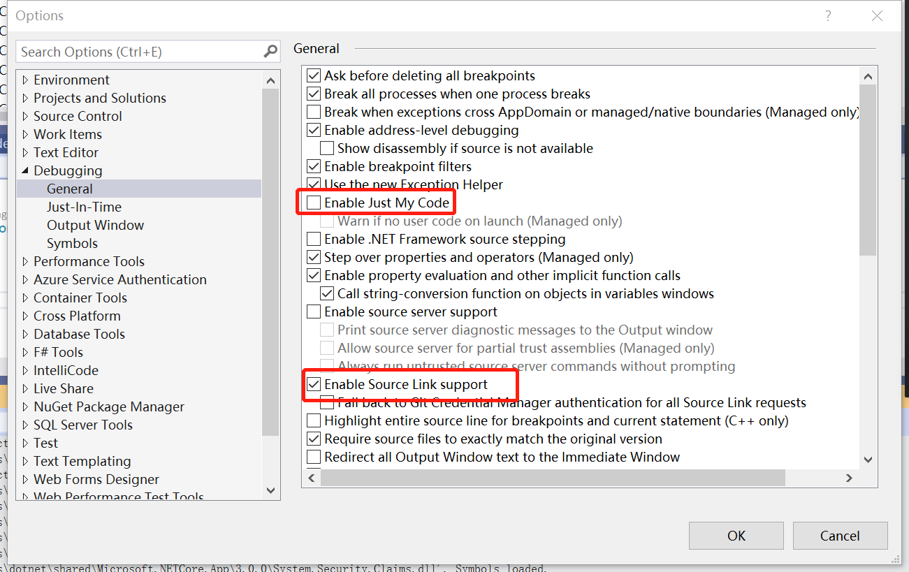 Can not debug with source link.Do i need to add external symbol server？ · Issue #2137 ...