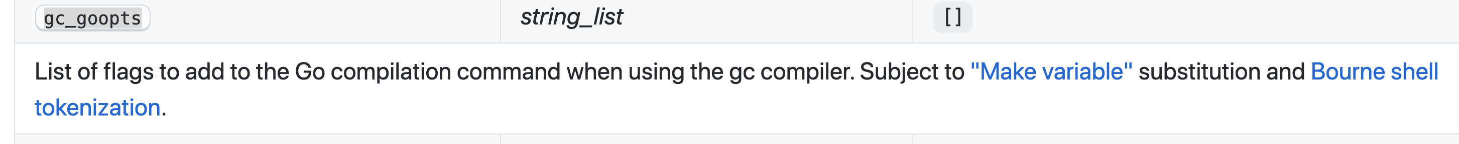 how to input compile flag gcflag to bazel go build · Issue #2893 · bazel-contrib/rules_go · GitHub