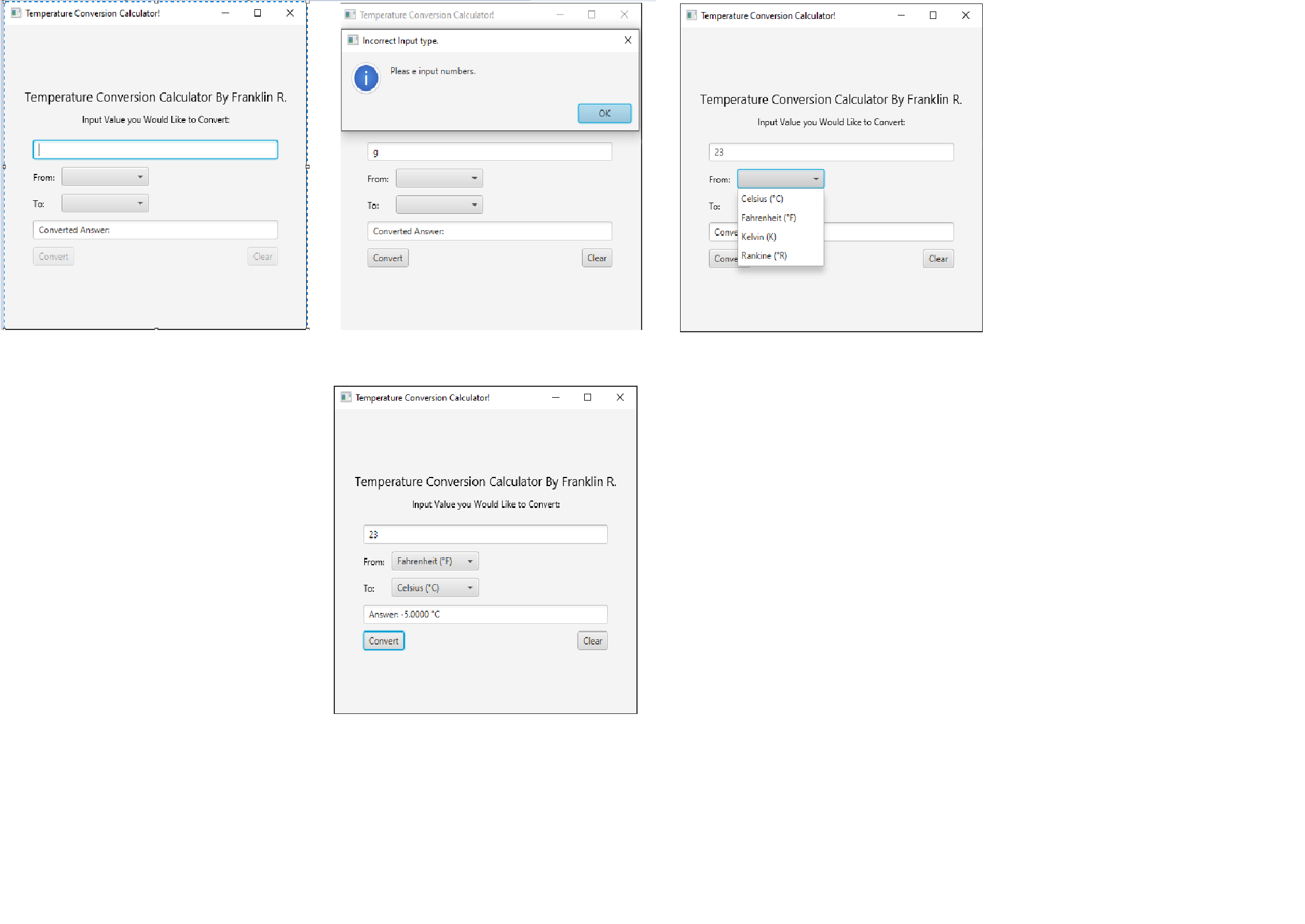 GitHub - franklin611/TemperatureConversionCalculator: A Temperature Conversion Calculator I ...