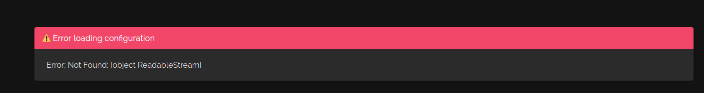 Error: : [object ReadableStream] · Issue #230 · bastienwirtz/homer · GitHub