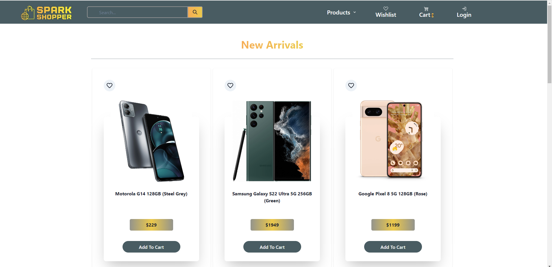 GitHub - Tristenh/spark-shopper