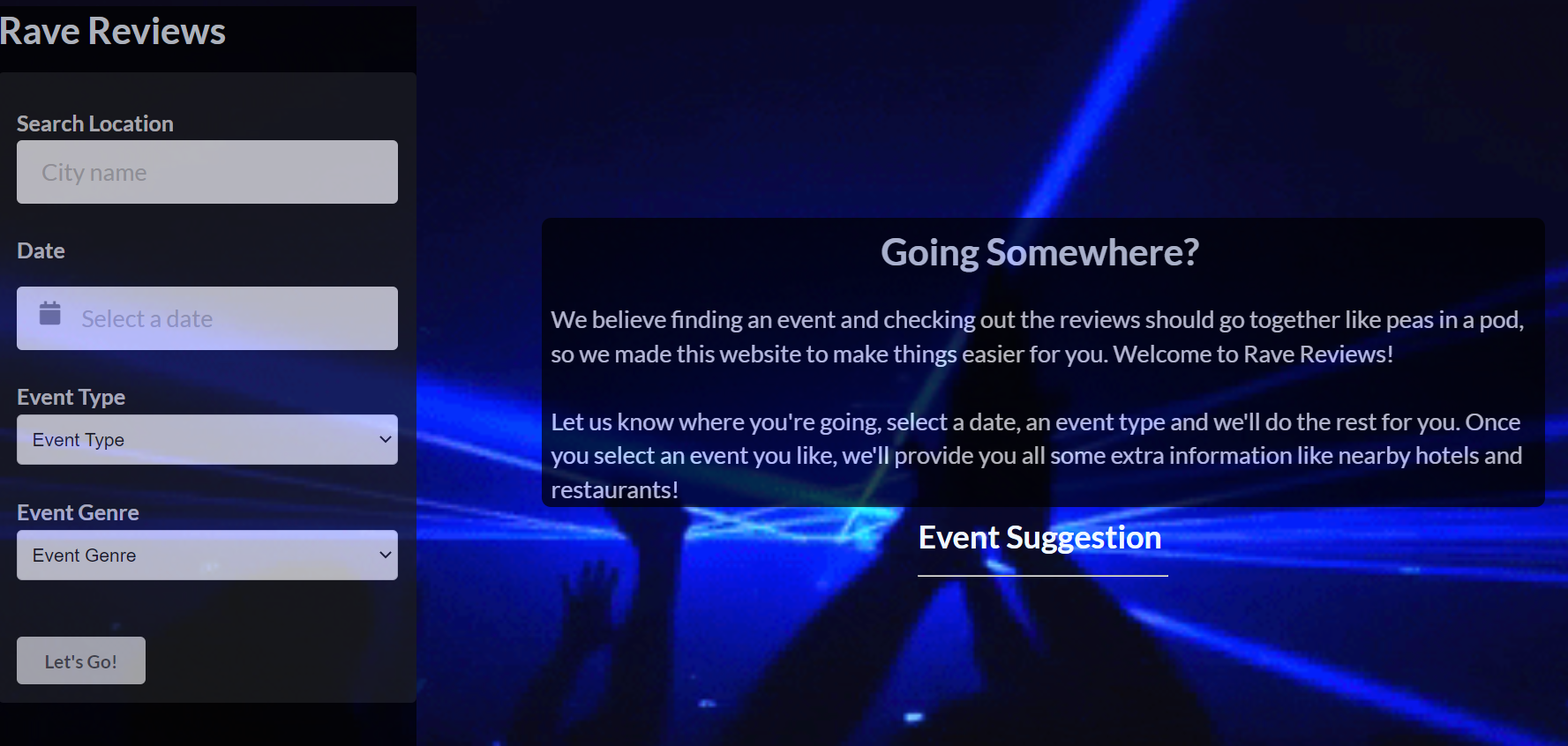 GitHub - MoxUFO/Rave-Reviews: App that shows current events in a given location