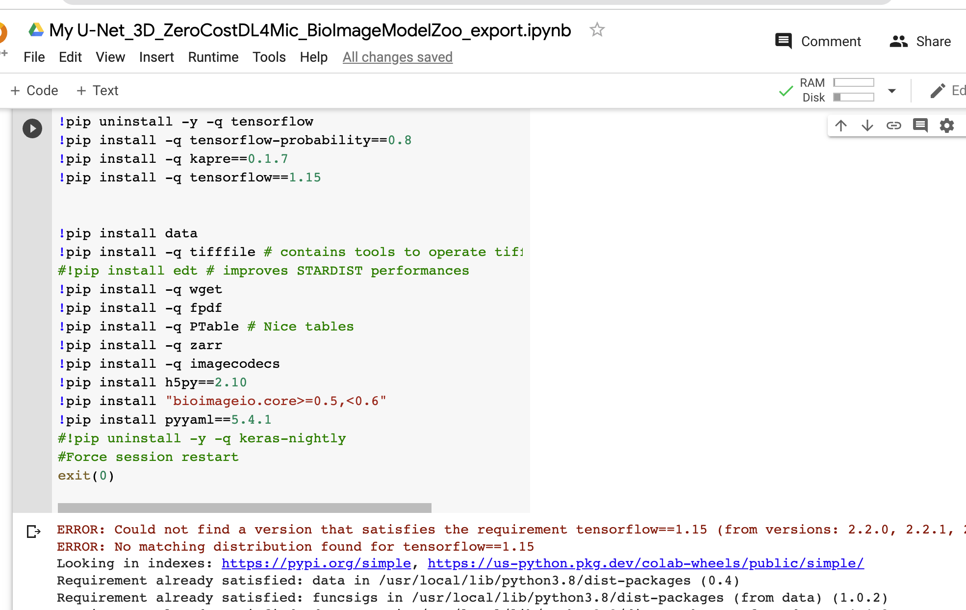UNET3D install and Stardist 3D predition result · Issue #238 ...