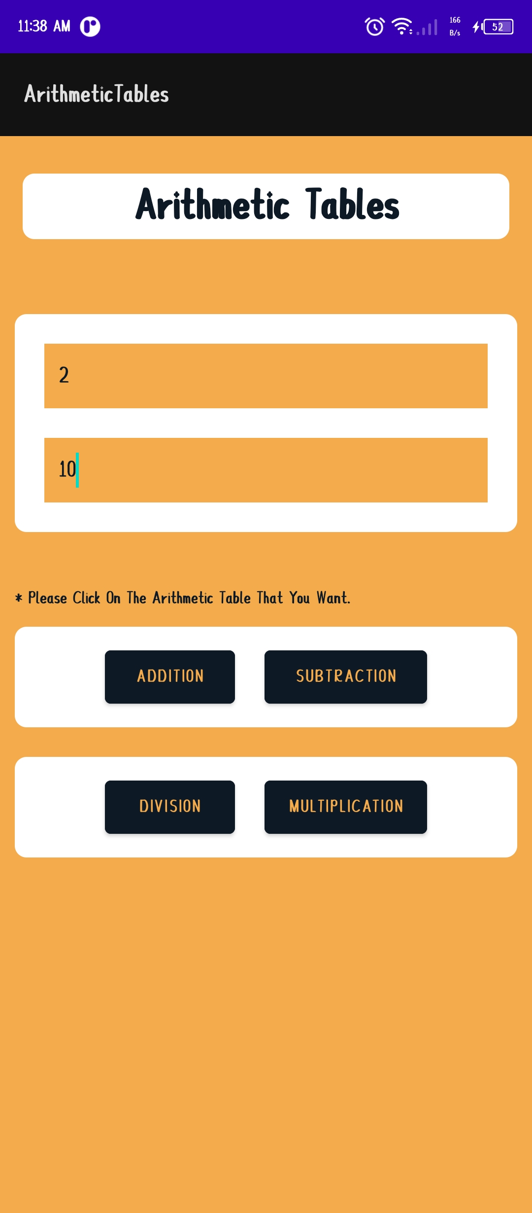 GitHub - Jerald-Joyson/Arithmetic-Tables: This is my old Project for ...