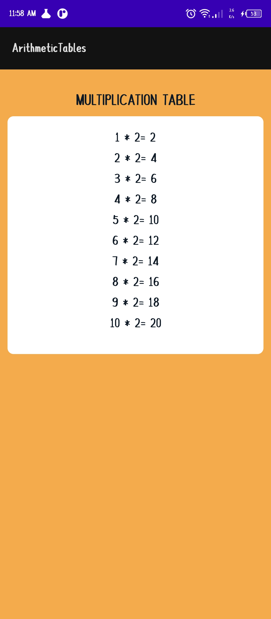 GitHub - Jerald-Joyson/Arithmetic-Tables: This is my old Project for ...