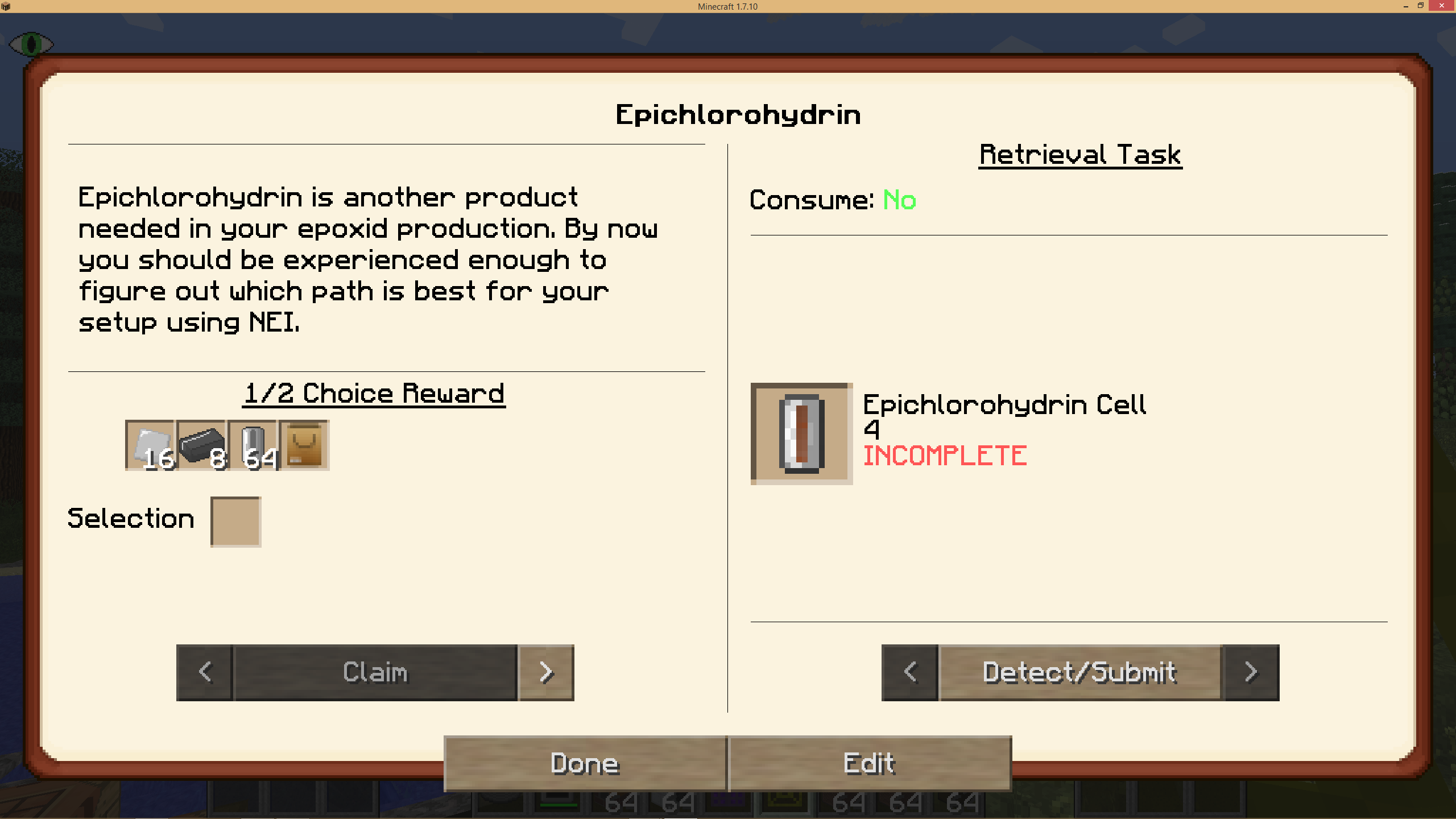 EV epichlorohydrin quest · Issue #4091 · GTNewHorizons/GT-New-Horizons-Modpack · GitHub