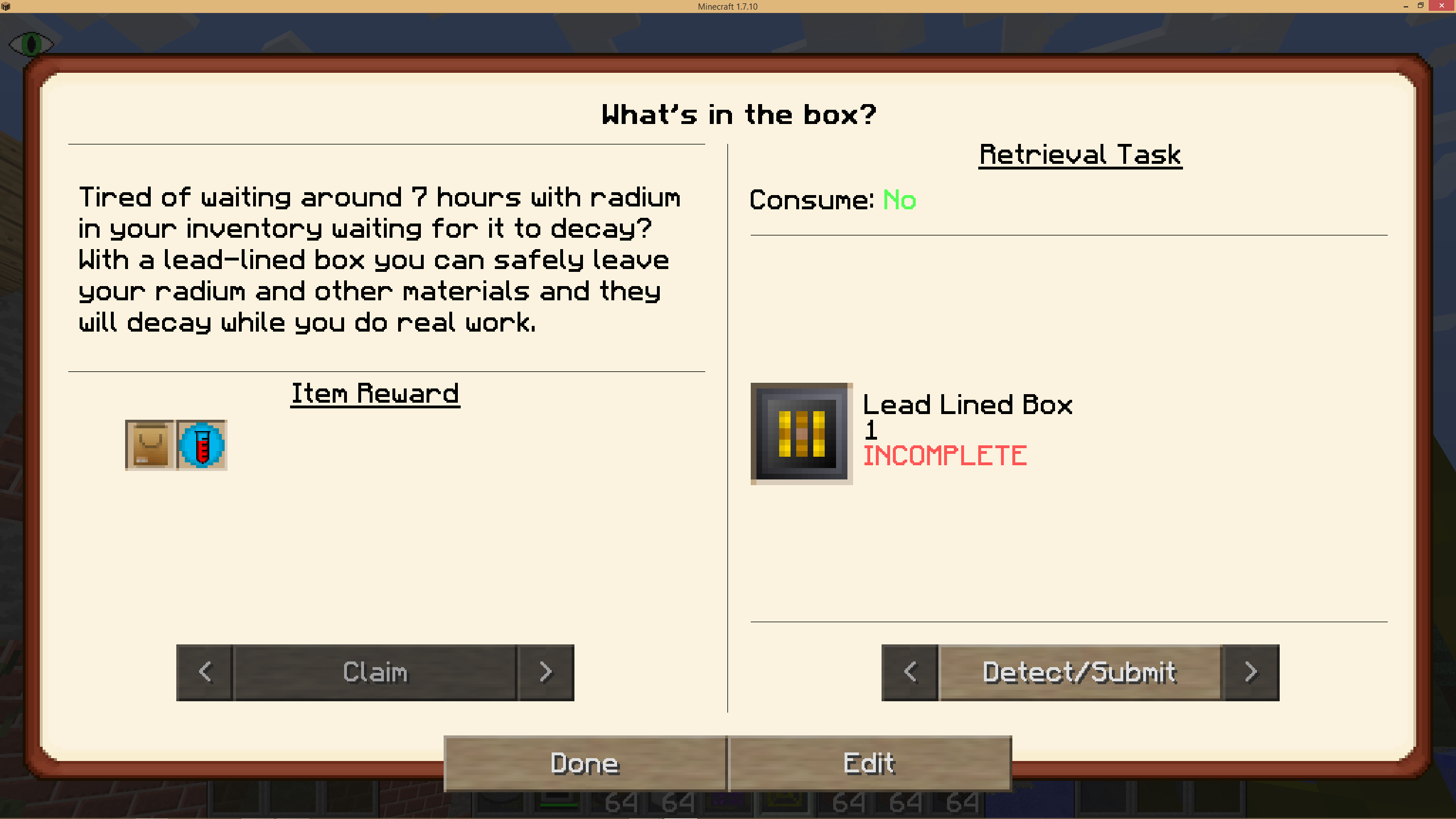Add a quest for the Lead Lined Box to avoid further confusion · Issue #4349 · GTNewHorizons/GT ...