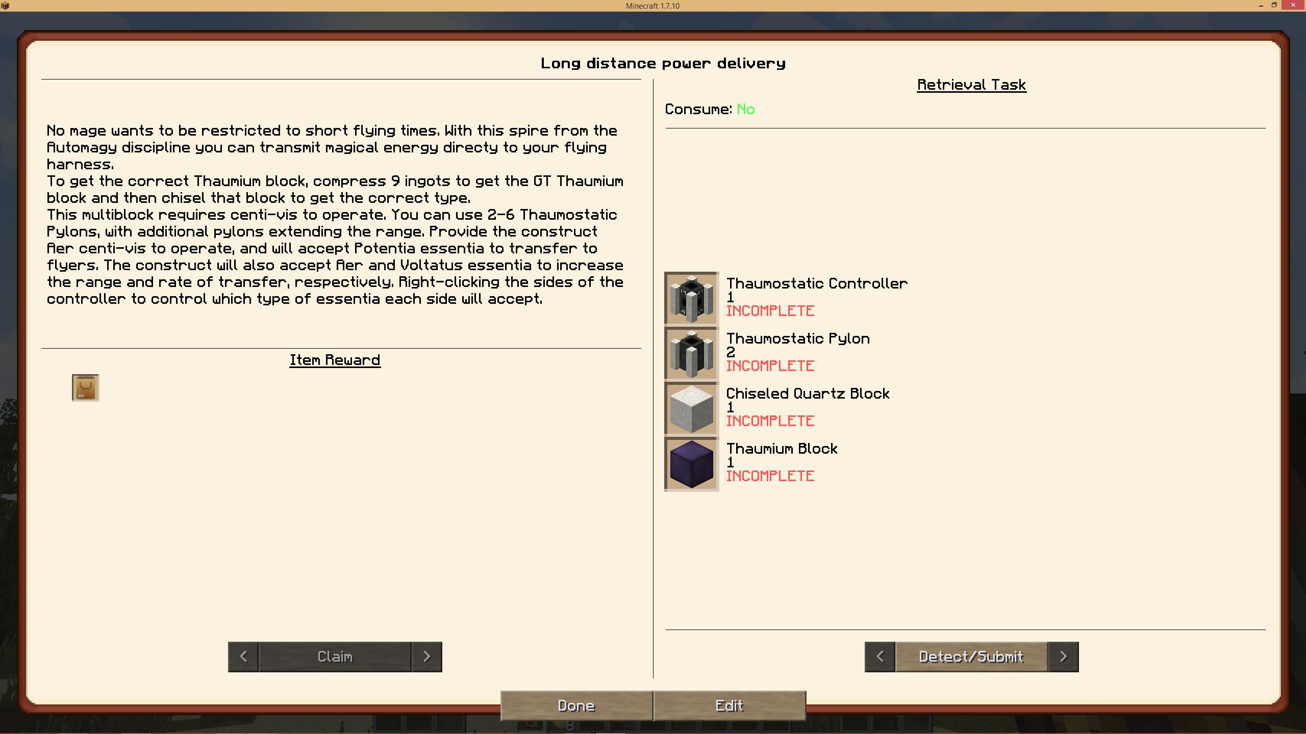 Thaumostatic Harness questline · Issue #4455 · GTNewHorizons/GT-New-Horizons-Modpack · GitHub