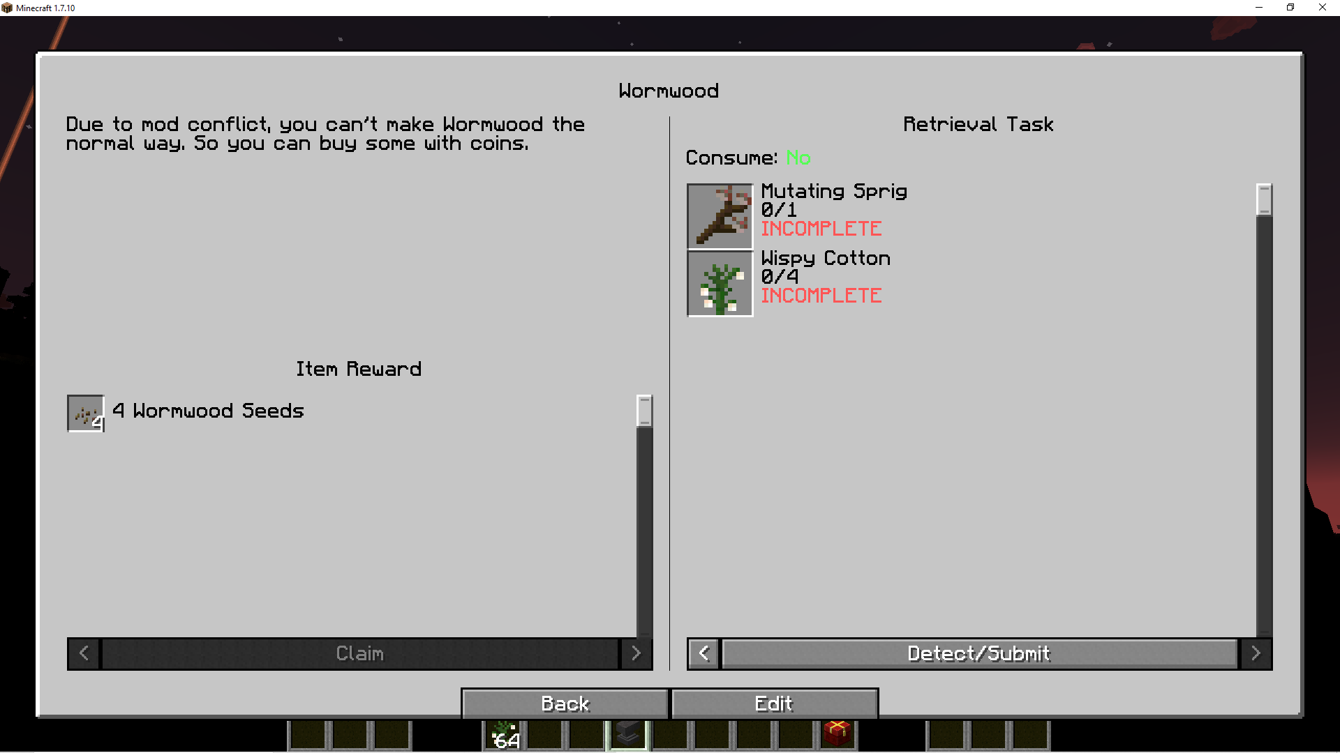 witchery wormwood is hard to obtain · Issue #4855 · GTNewHorizons/GT-New-Horizons-Modpack · GitHub