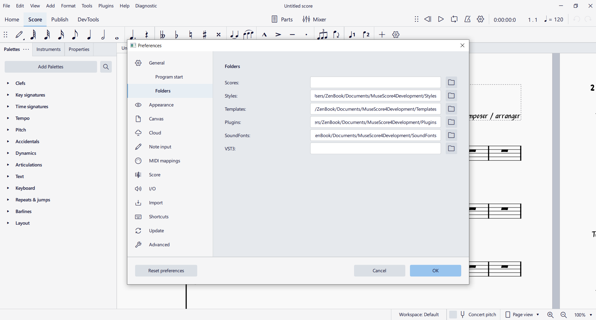 [MU4 Issue] Crash after trying to add path to VST3 folder · Issue #17213 · musescore/MuseScore ...