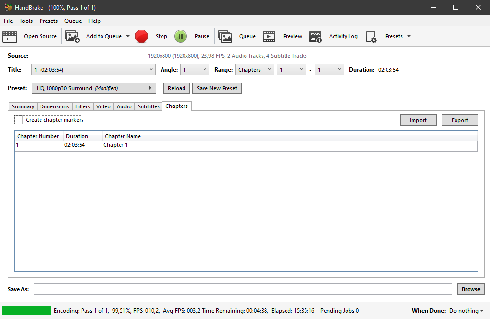 Window title progress percentage is rounded up · Issue #4555 · HandBrake/HandBrake · GitHub