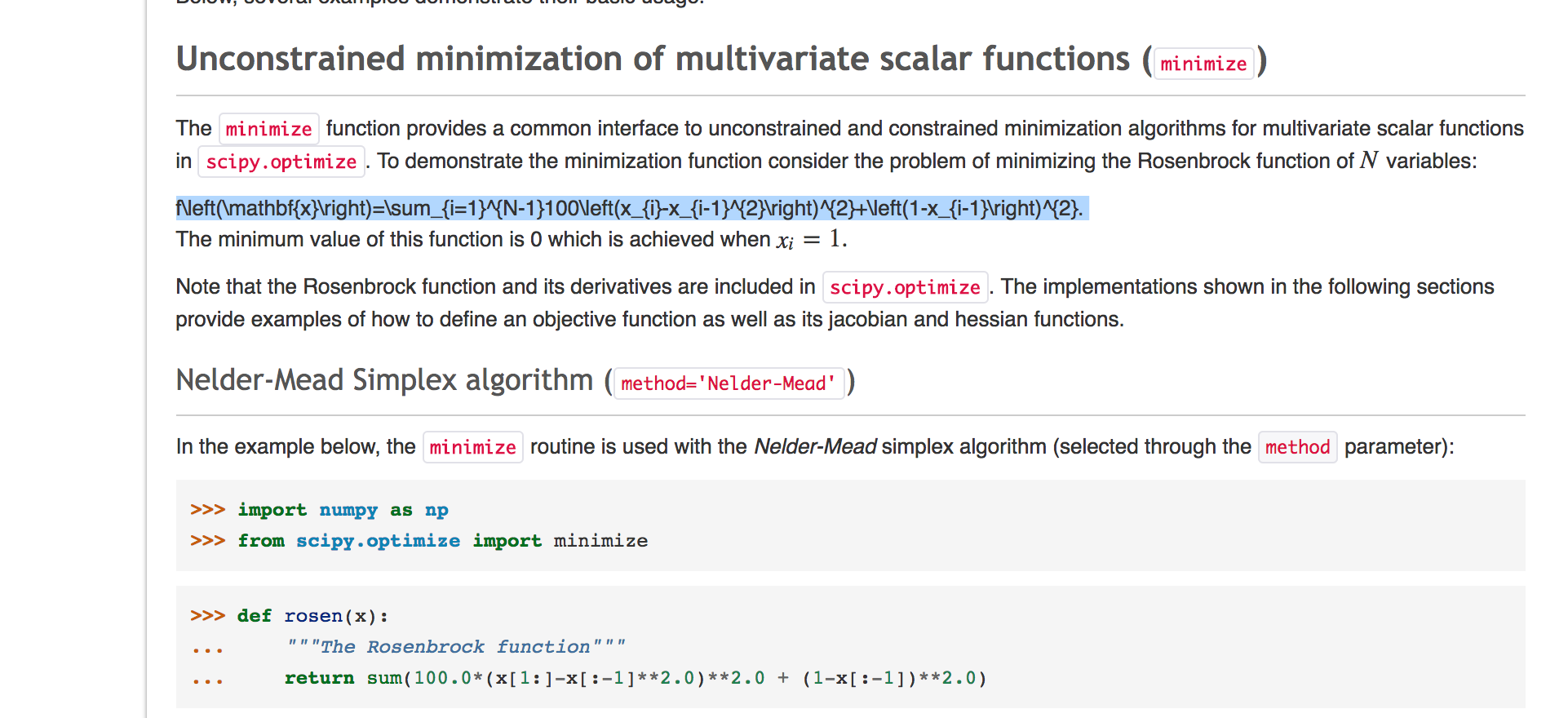An Equation On Optimizehtml Not Rendered Properly · Issue 7784 · Scipyscipy · Github