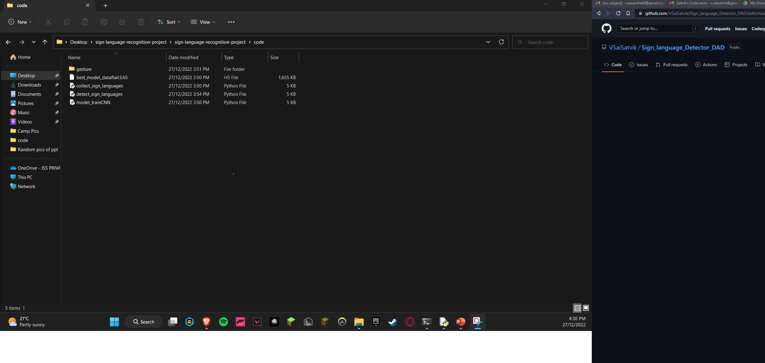 GitHub - VSaiSatvik/Sign_language_Detector_DAD: DAD is a unique applicationthat helps convert ...