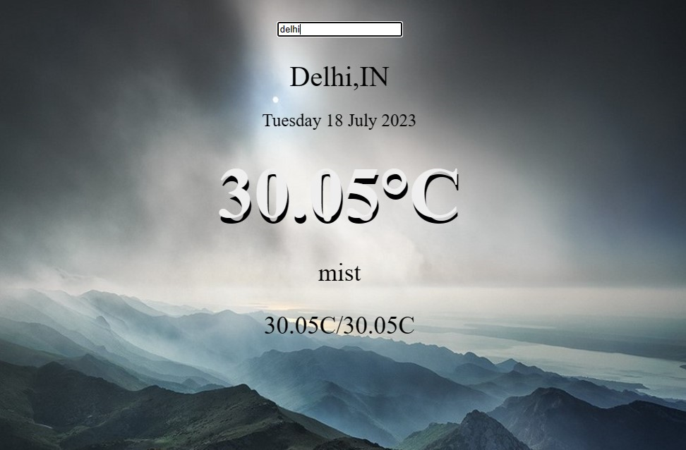 GitHub - NANDINI232003/Weather-Report