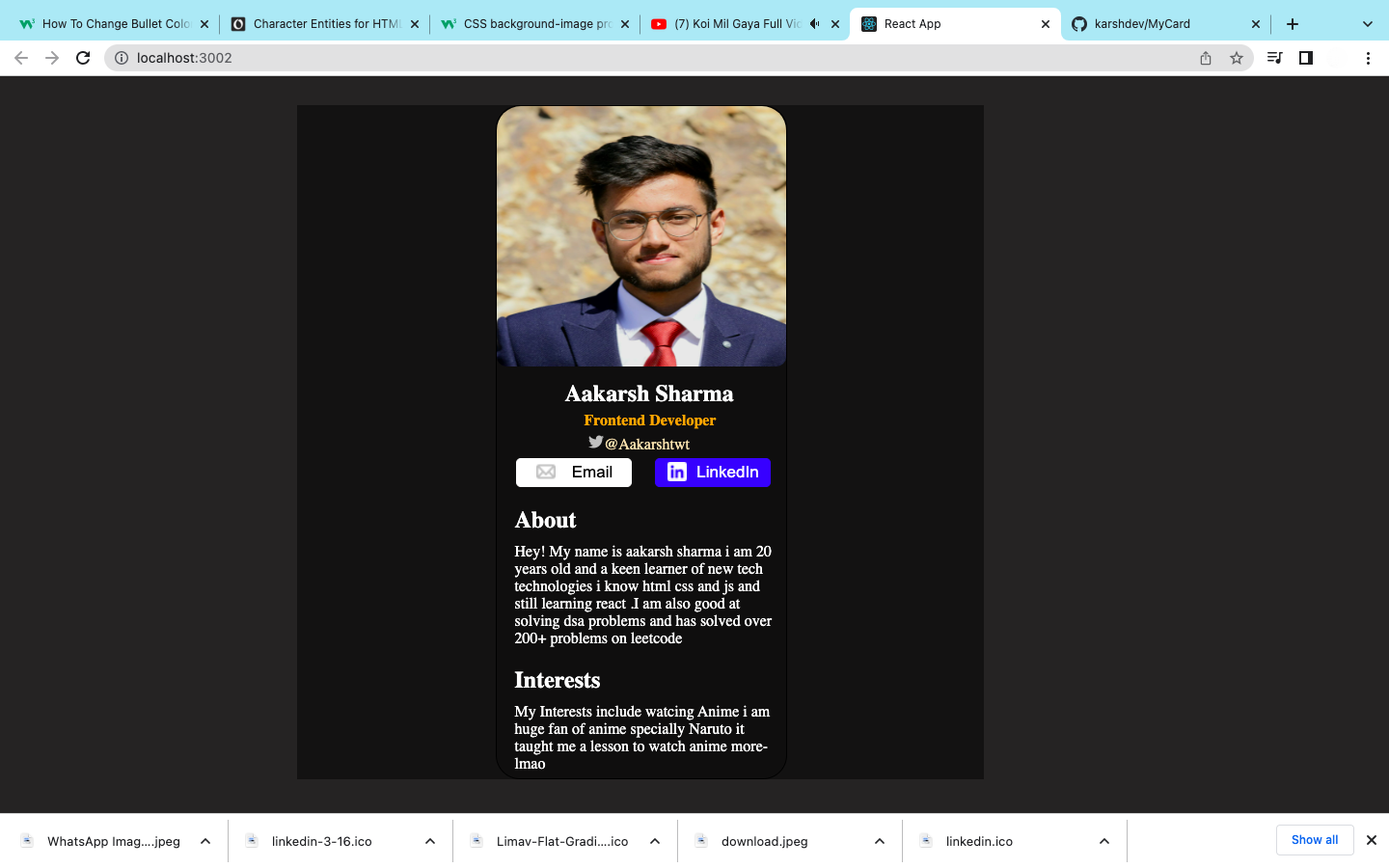 GitHub - karshdev/MyCard