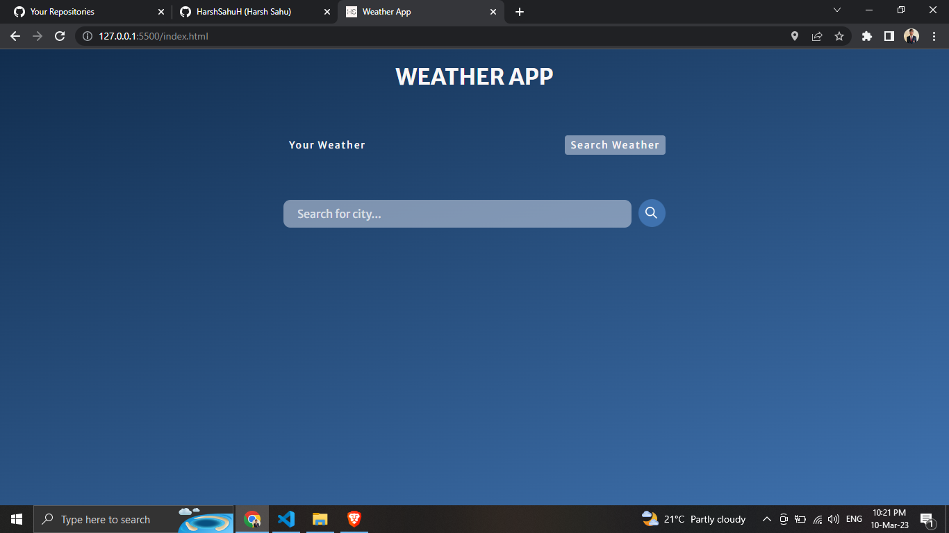 GitHub - HarshSahuH/Weather-App: Weather WebApp