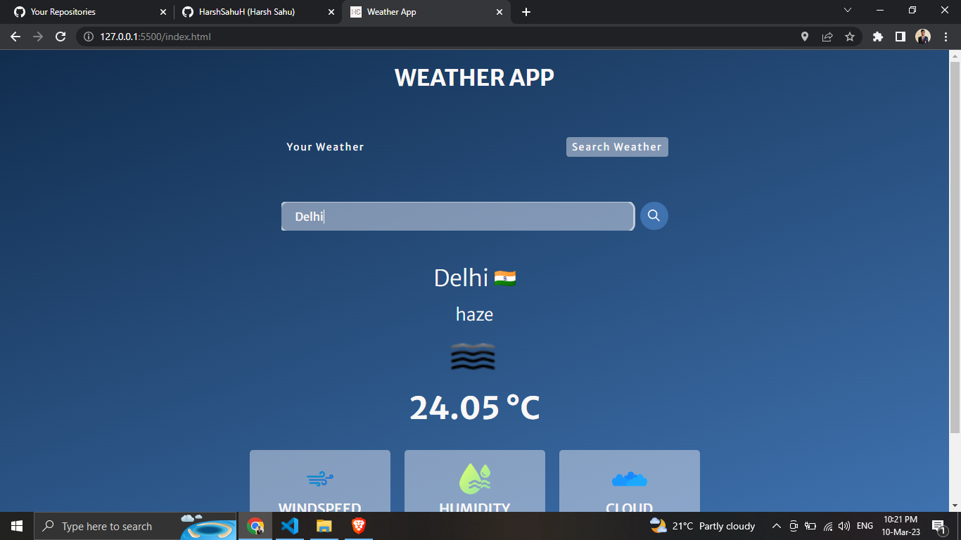GitHub - HarshSahuH/Weather-App: Weather WebApp