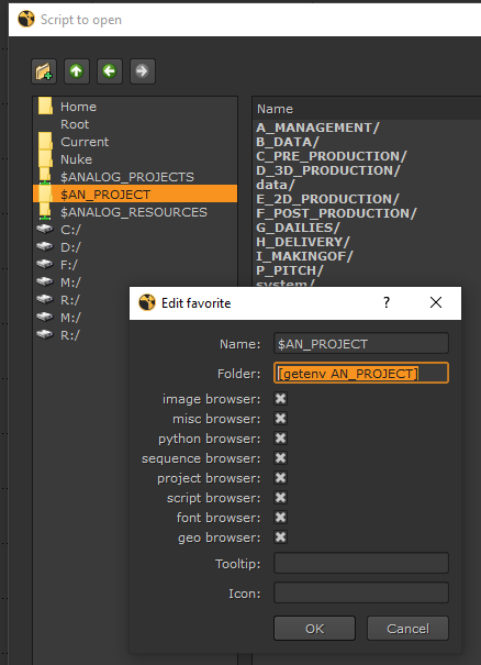 Nuke File Browser environment variable - Simon Reeves Blog