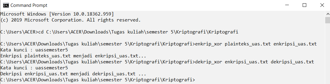 GitHub - DahyoungYenuargo/UAS-KRIPTOGRAFI: Ujian Akhir Semester 5