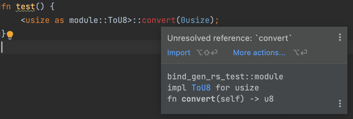 ::method() leads to false unresolved reference · Issue #8962 · intellij-rust/intellij-rust · GitHub