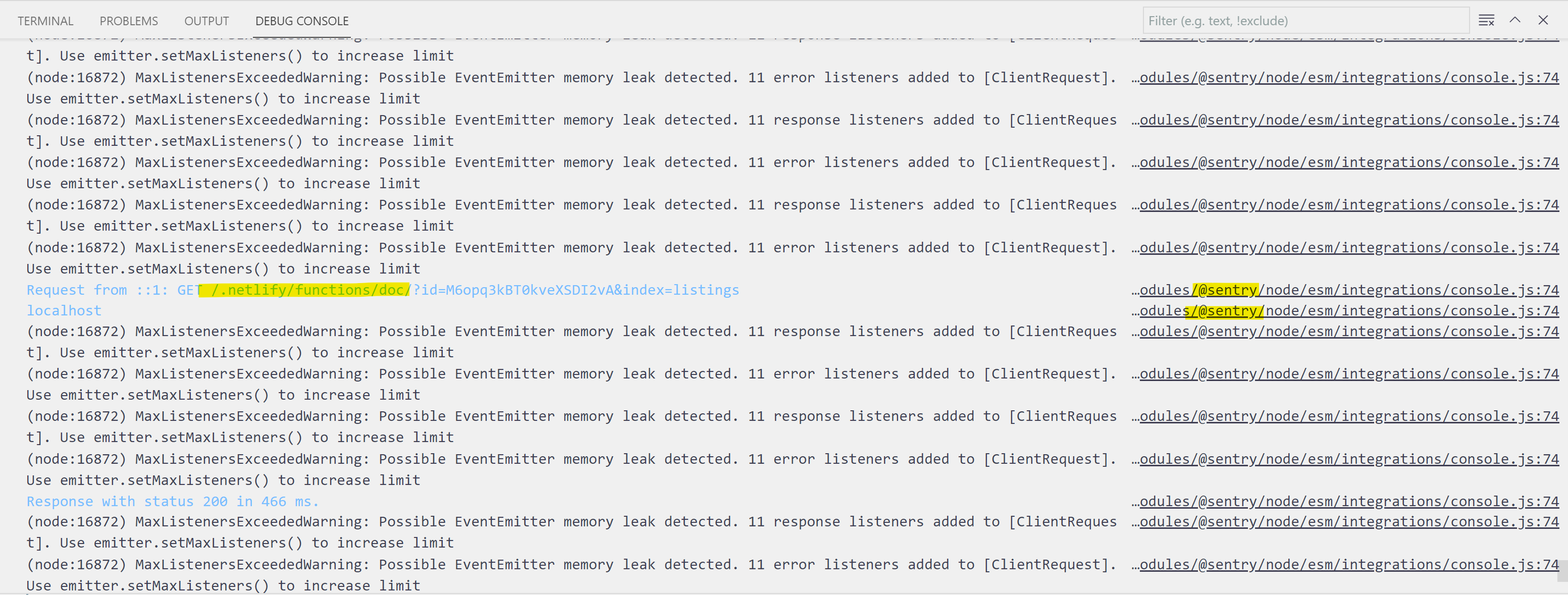 MaxListenersExceededWarning: Possible EventEmitter memory leak detected. · Issue #3247 ...