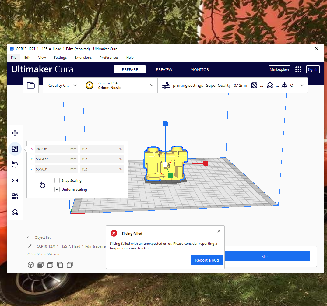 Bug · Issue 14147 · Ultimakercura · Github