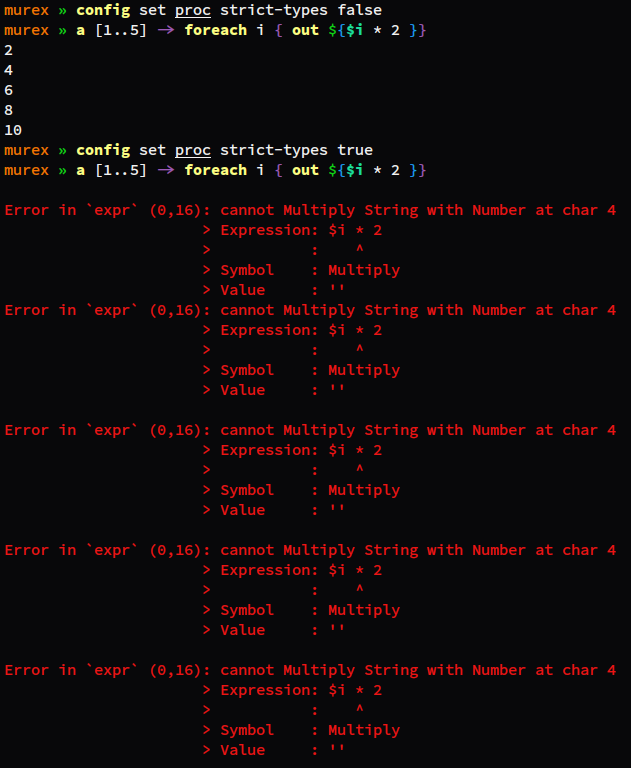Array's inner type is unreliable · Issue #497 · lmorg/murex · GitHub