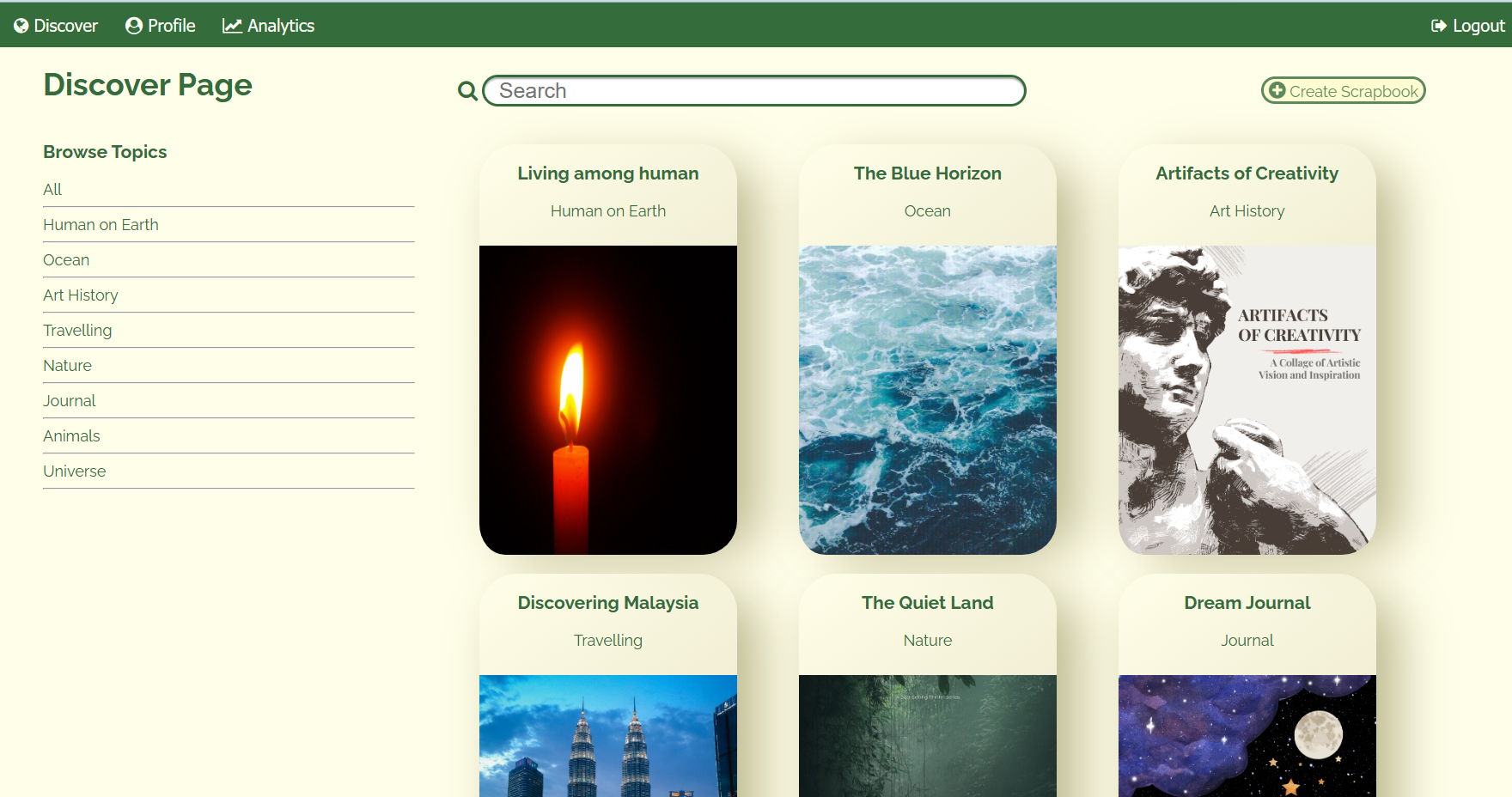 GitHub - BiQiB7/Scrapbooking-Web-App: Software Engineering project F29SO of Heriot-Watt University.