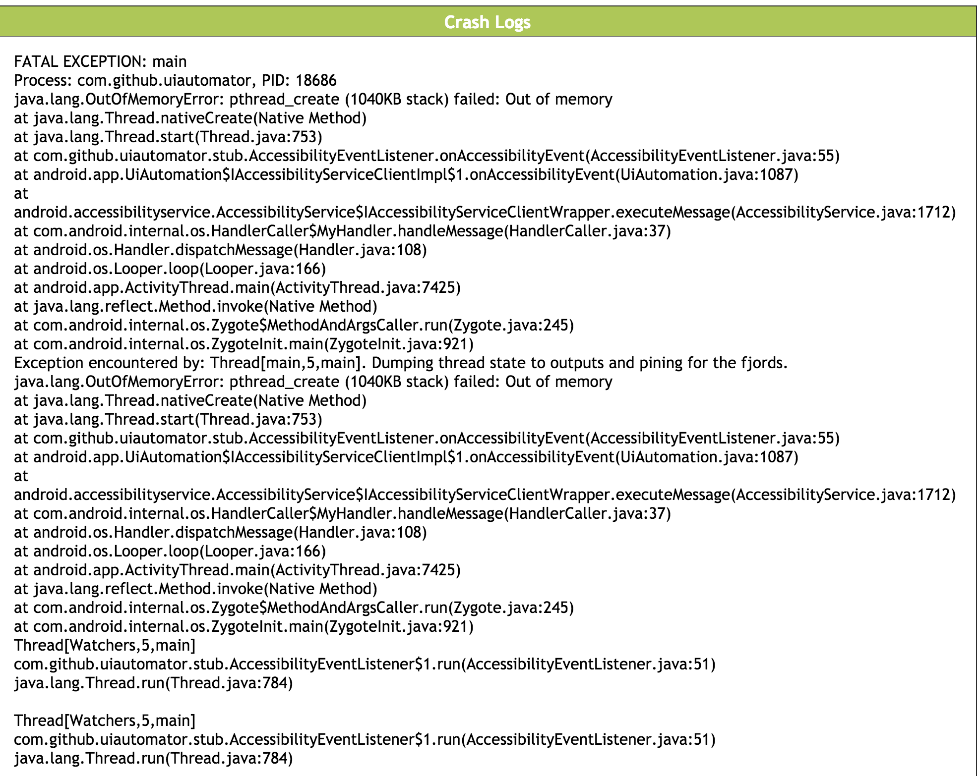 客户端 Uiautomator 使用时抛出 OOM · Issue #177 · openatx/uiautomator2 · GitHub