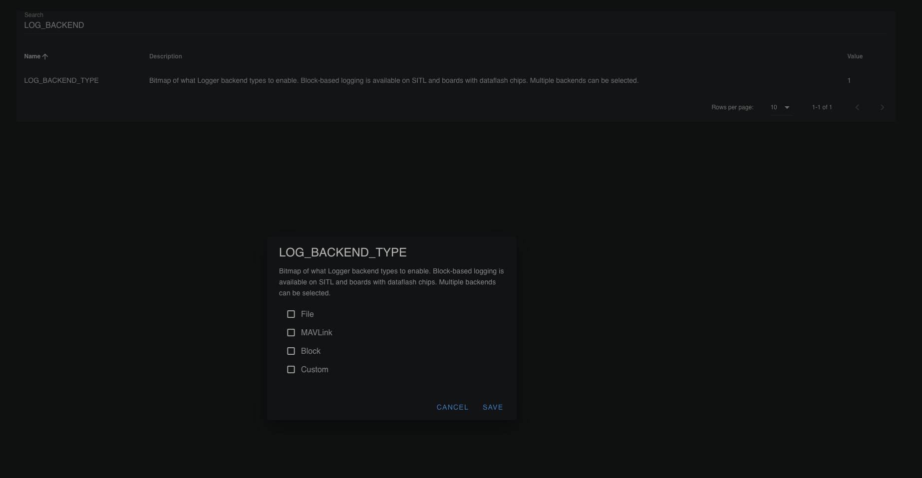 bug: Some bitmask parameters are not selected on the editor · Issue #1238 · bluerobotics/BlueOS ...