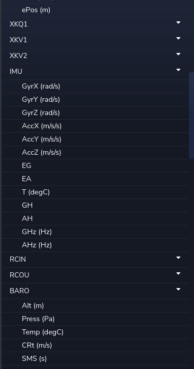Some messages have open fields and others not · Issue #139 · ArduPilot/UAVLogViewer · GitHub
