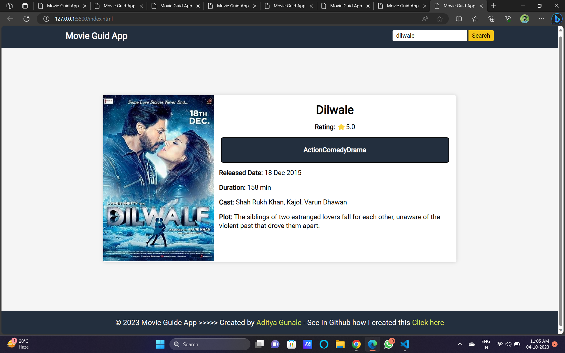 GitHub - adityagunale/IMDB_MovieApp: IMDB Movie Guid App using IMDB API in javaScript