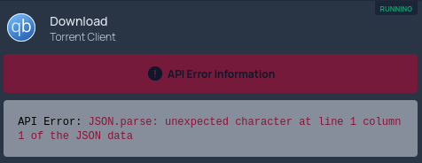 [Bug] Qbittorrent widget not working · Issue #1091 · gethomepage/homepage · GitHub
