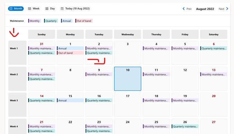 [Question] Is it possible to format big calendar like · Issue #2347 · jquense/react-big-calendar ...