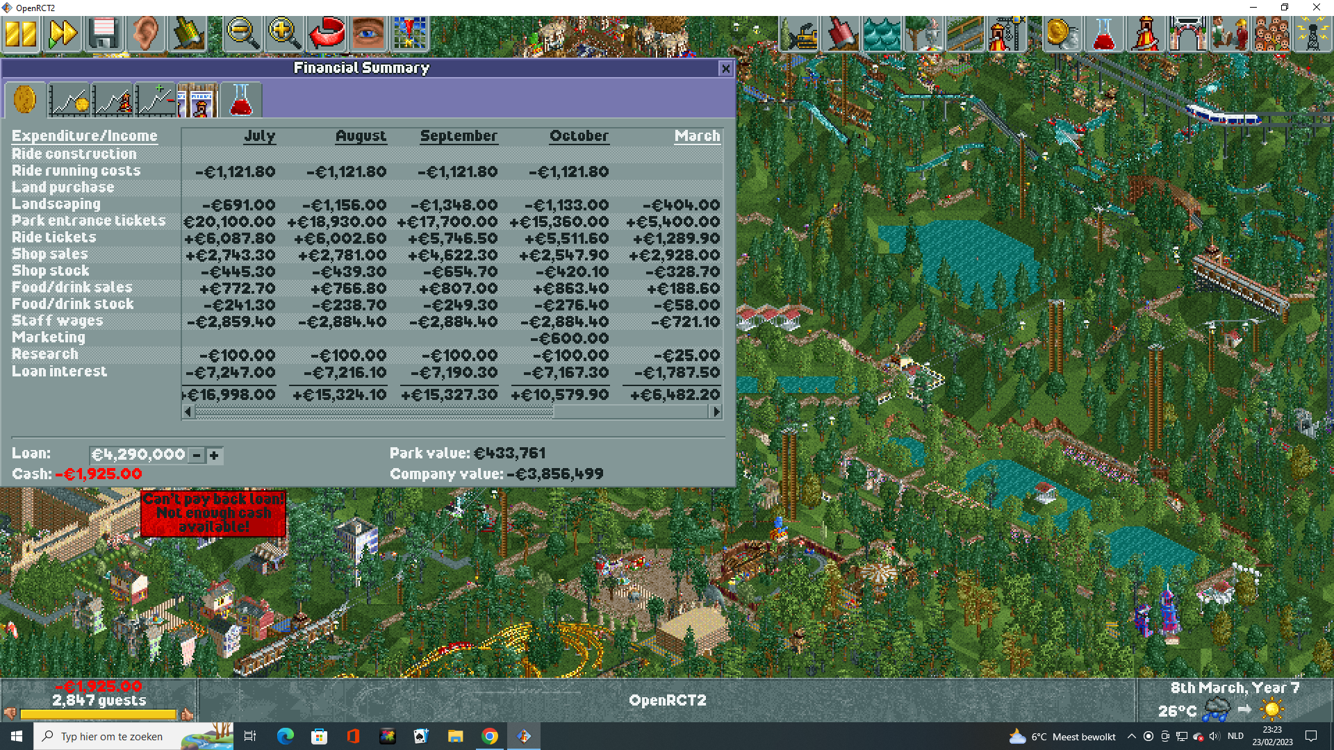 Can't increase loan when having a debt of more than 1000 · Issue #19475 · OpenRCT2/OpenRCT2 · GitHub
