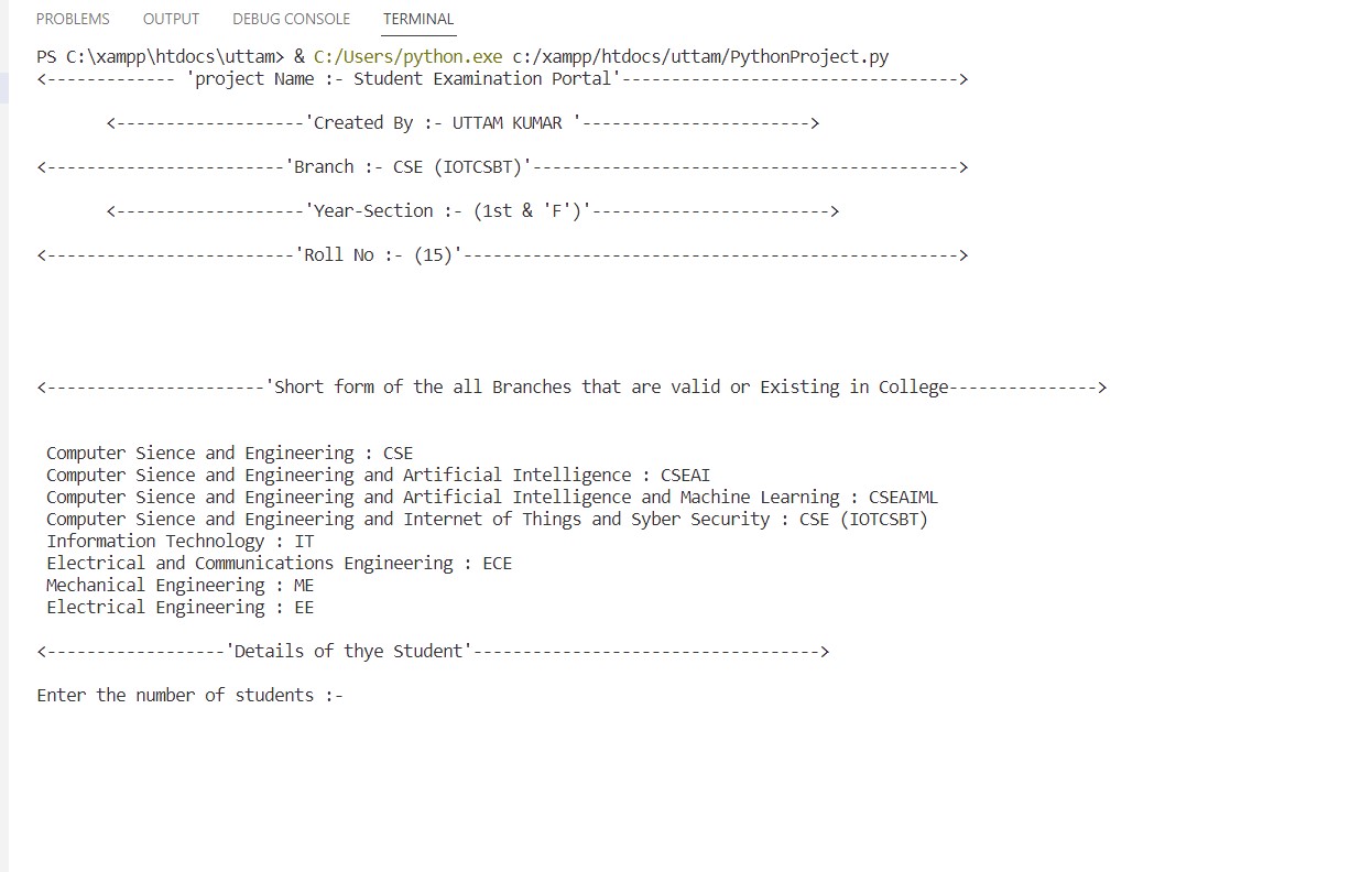 GitHub - Uttam402/Student-Examination-Portal: I have created a Student examination portal using ...