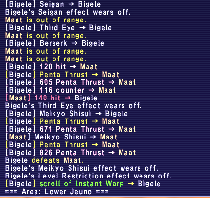 🐛[BUG][System/Combat] Maat Fight · Issue #809 · HorizonFFXI/HorizonXI-Issues · GitHub