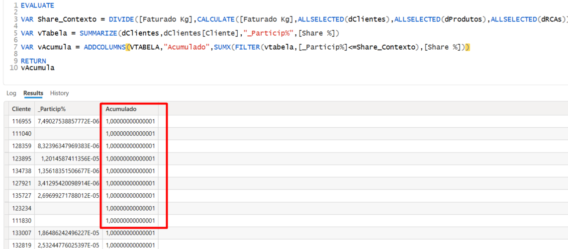 Cumulative percentage per customer · DaxStudio DaxStudio · Discussion #1033 · GitHub