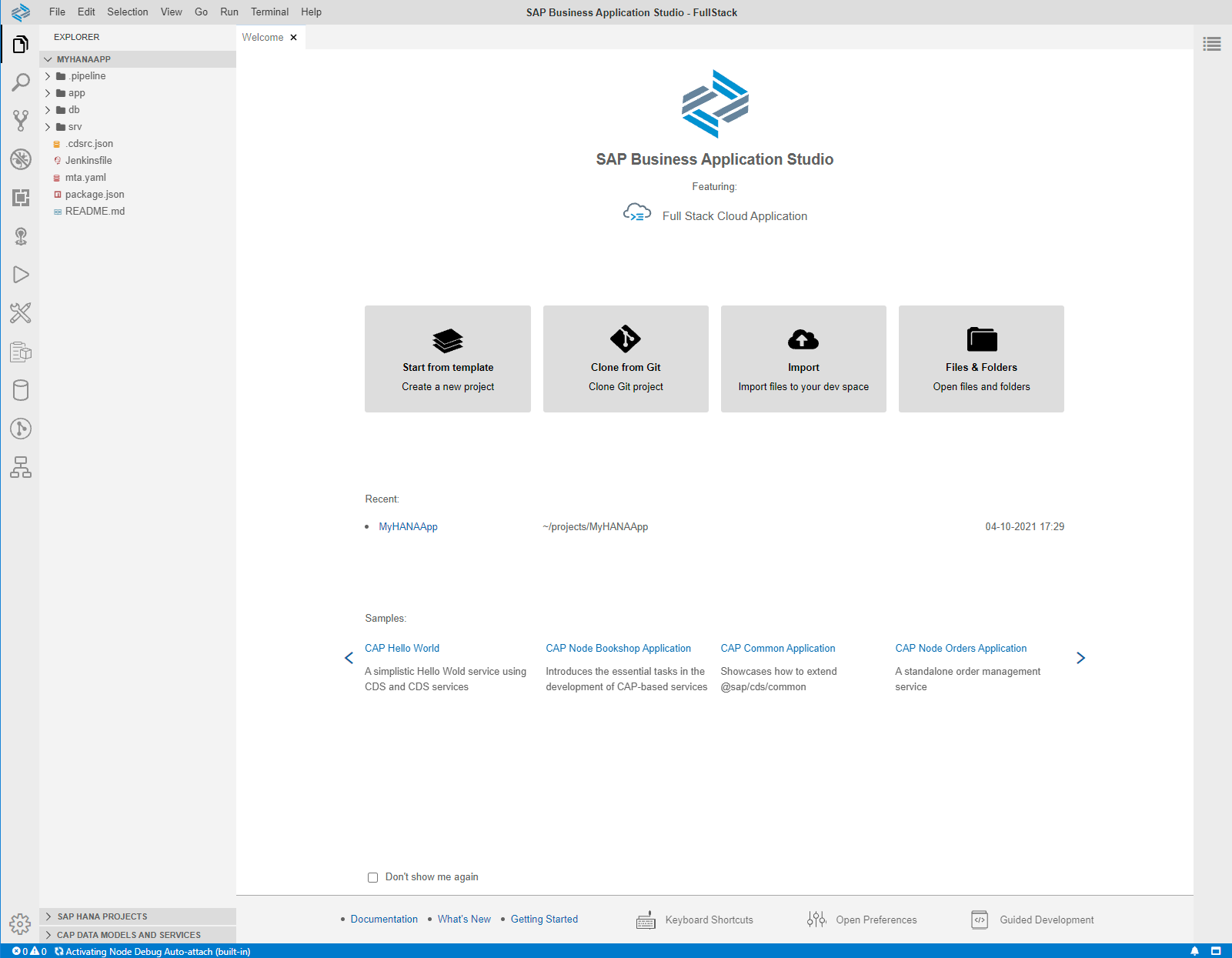 Create an SAP Cloud Application Programming Model Project for SAP HANA Cloud · Issue #632 · SAP ...