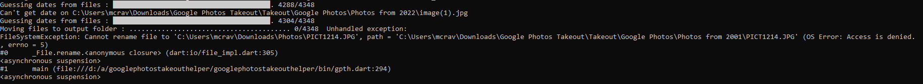 unhandled exception (OS Error: Access is denied. , errno = 5) · Issue #139 · TheLastGimbus ...