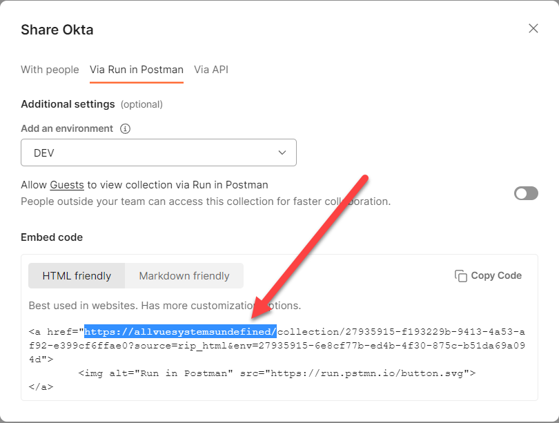 Share collection via "Run in Postman" button has broken link · Issue #12216 · postmanlabs ...