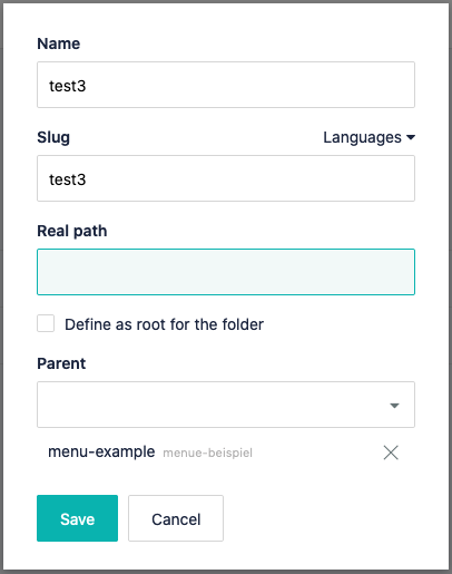 Real path field doesn't appear when a new story is being created with ...
