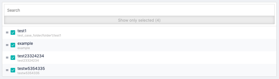add possibility to change the order of selected items when using an ...